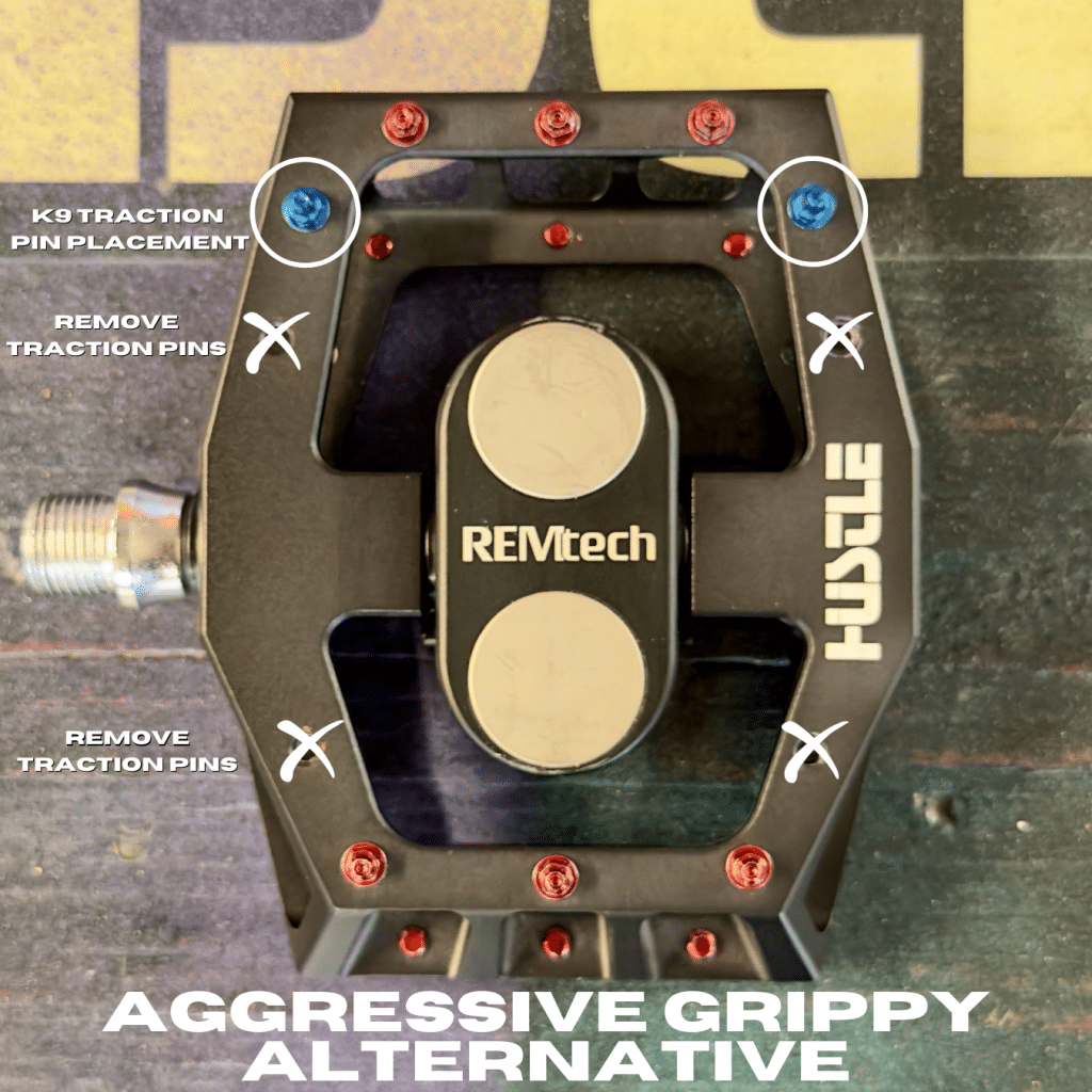 Recommended Traction Pin Pedal Setups // REMtech Pedals - Hustle Bike Labs