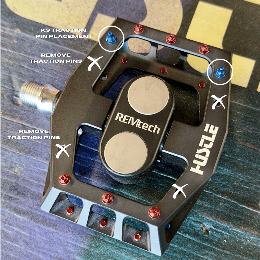 Recommended Traction Pin Pedal Setups // REMtech Pedals - Hustle Bike Labs
